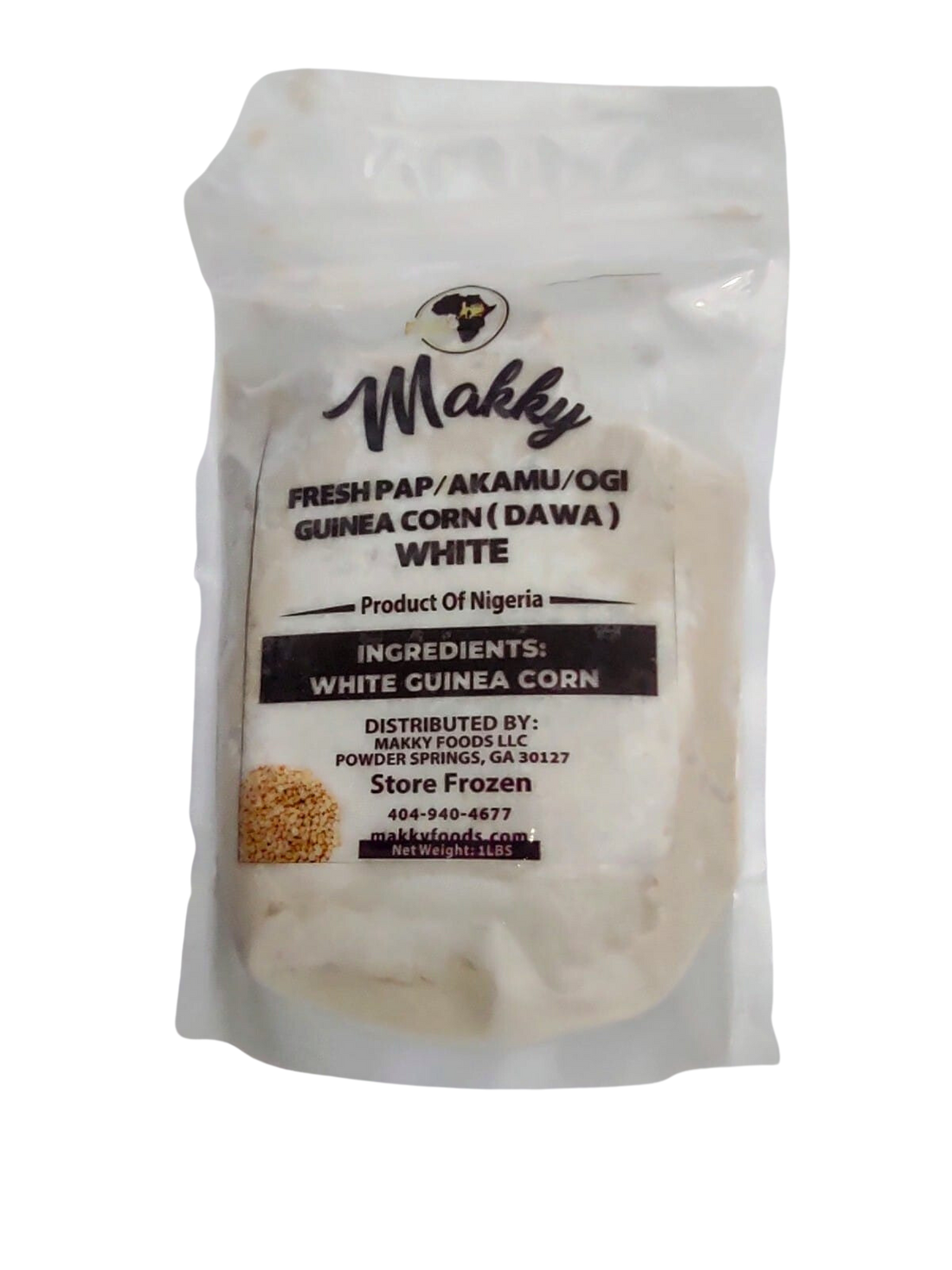 Fresh Akamu/Ogi/Pap Guinea Corn(Dawa) White(1 Pound) – makkyfoods